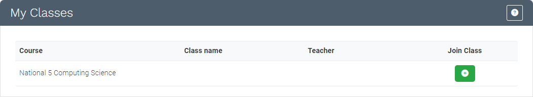 Joining Classes - ACHIEVE